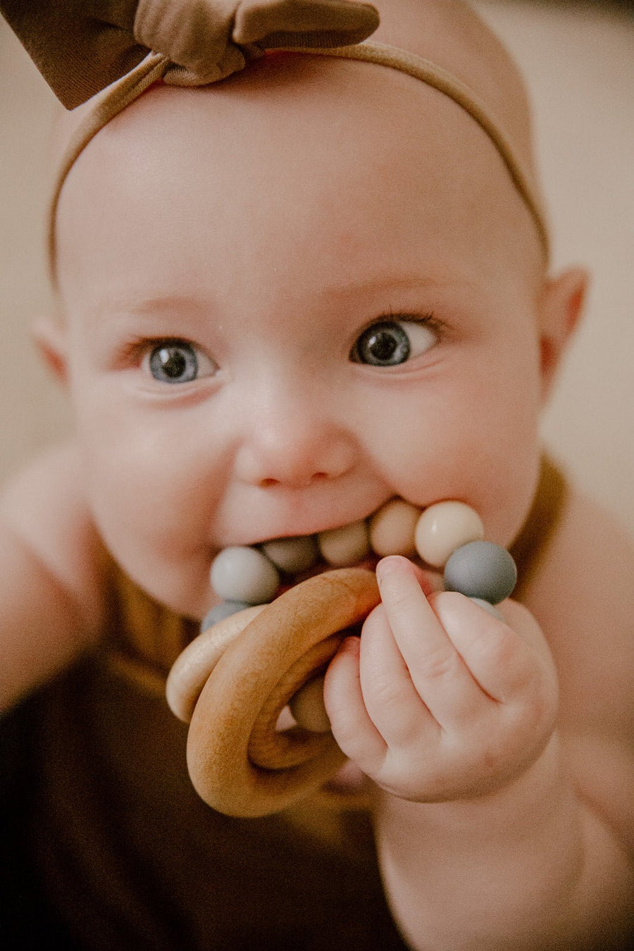 Saturn Ring Wooden Baby Teether by Bannor Toys