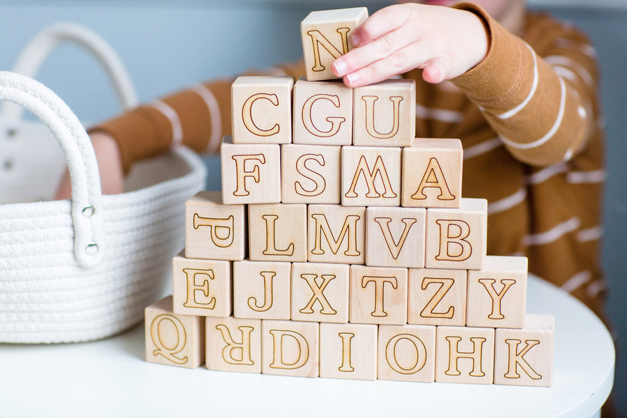 Maple ABC Blocks - Bannor Toys