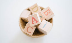 Boho Color Alphabet Blocks by Bannor Toys