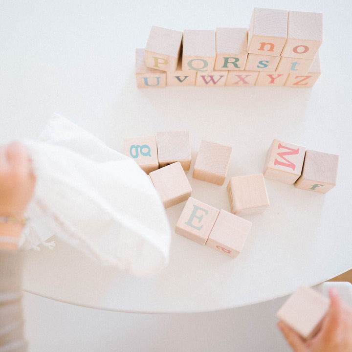 Boho Color Alphabet Blocks by Bannor Toys