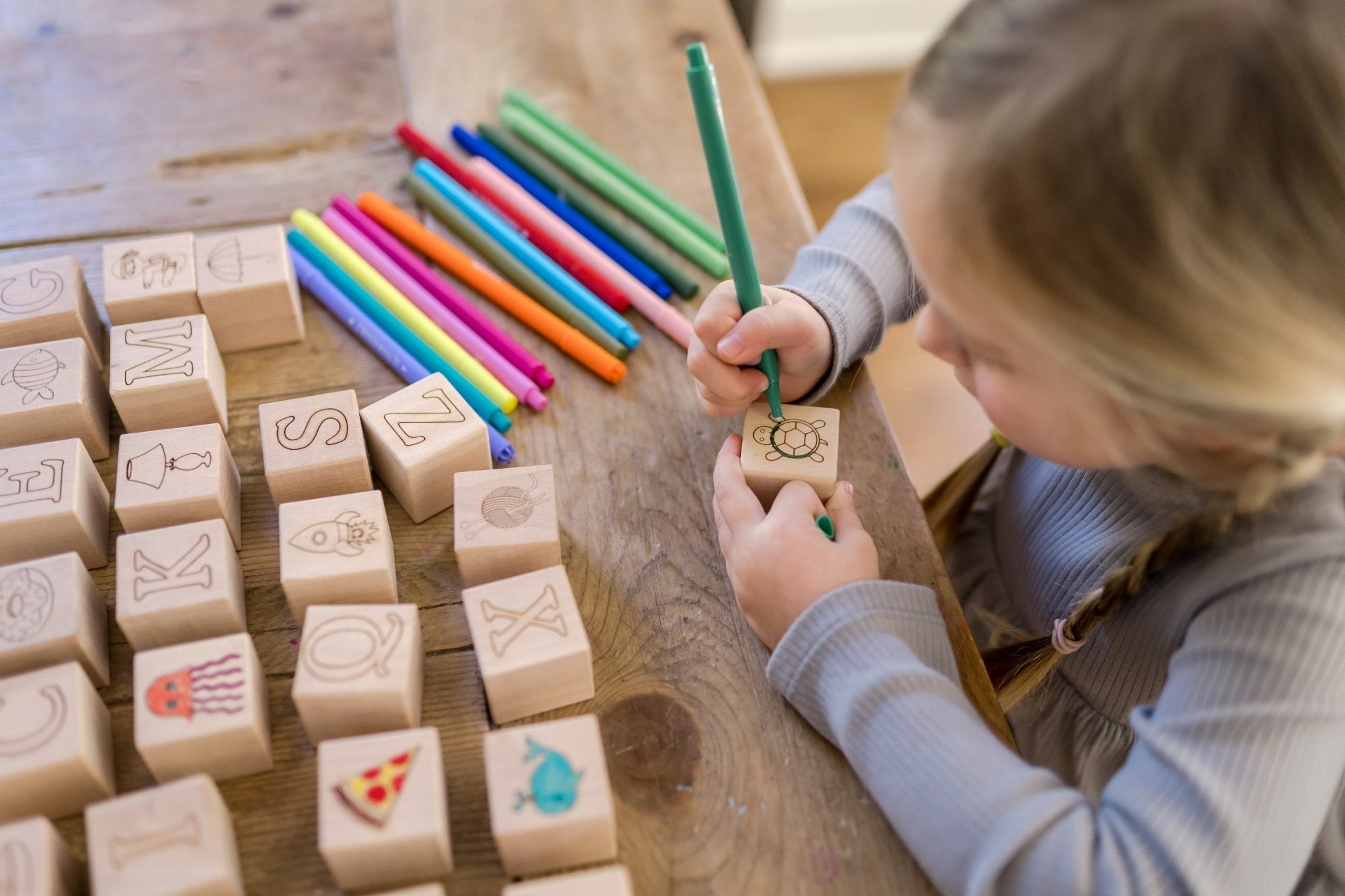 Maple ABC Blocks - Bannor Toys