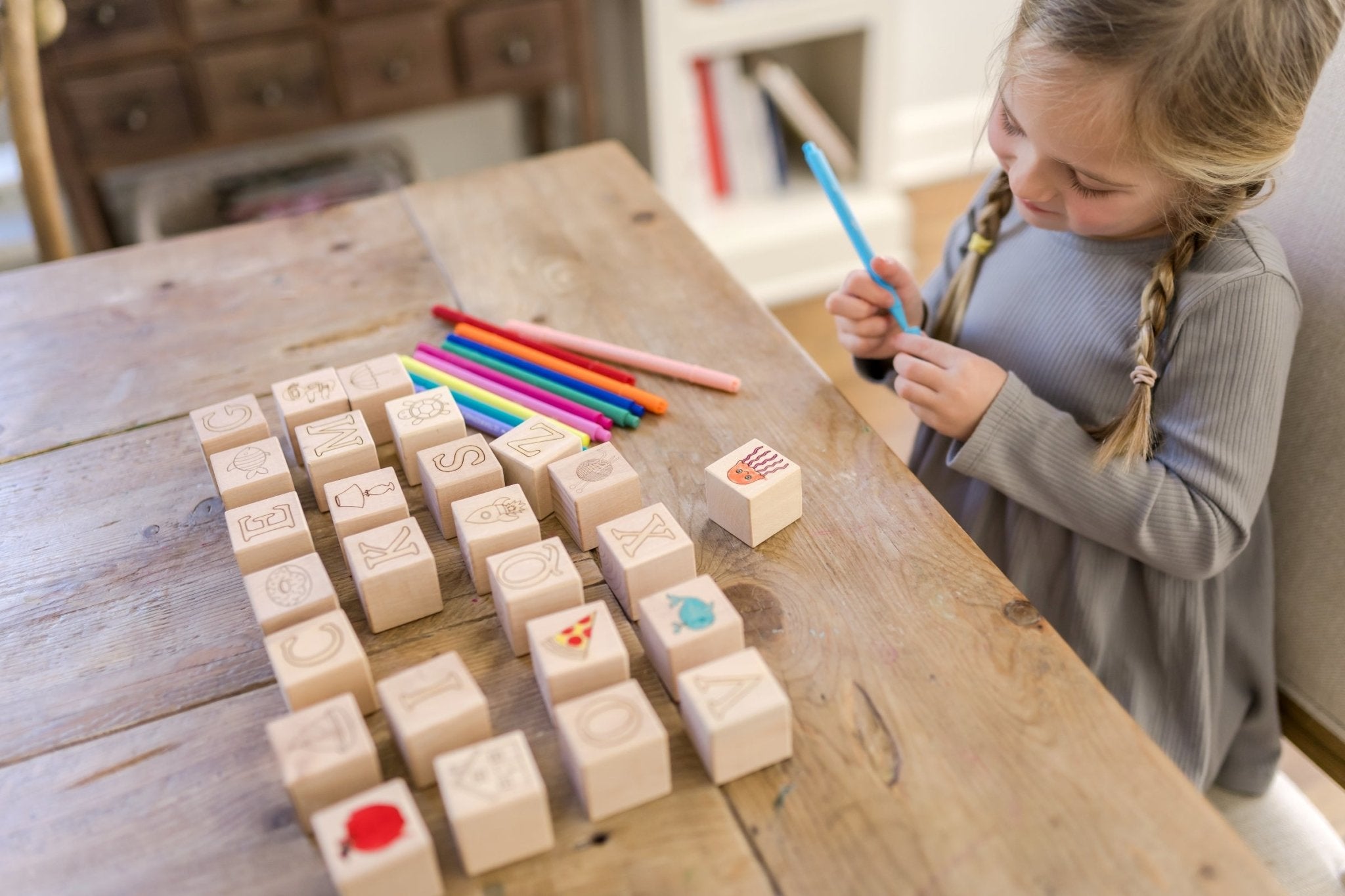 Maple ABC Blocks - Bannor Toys