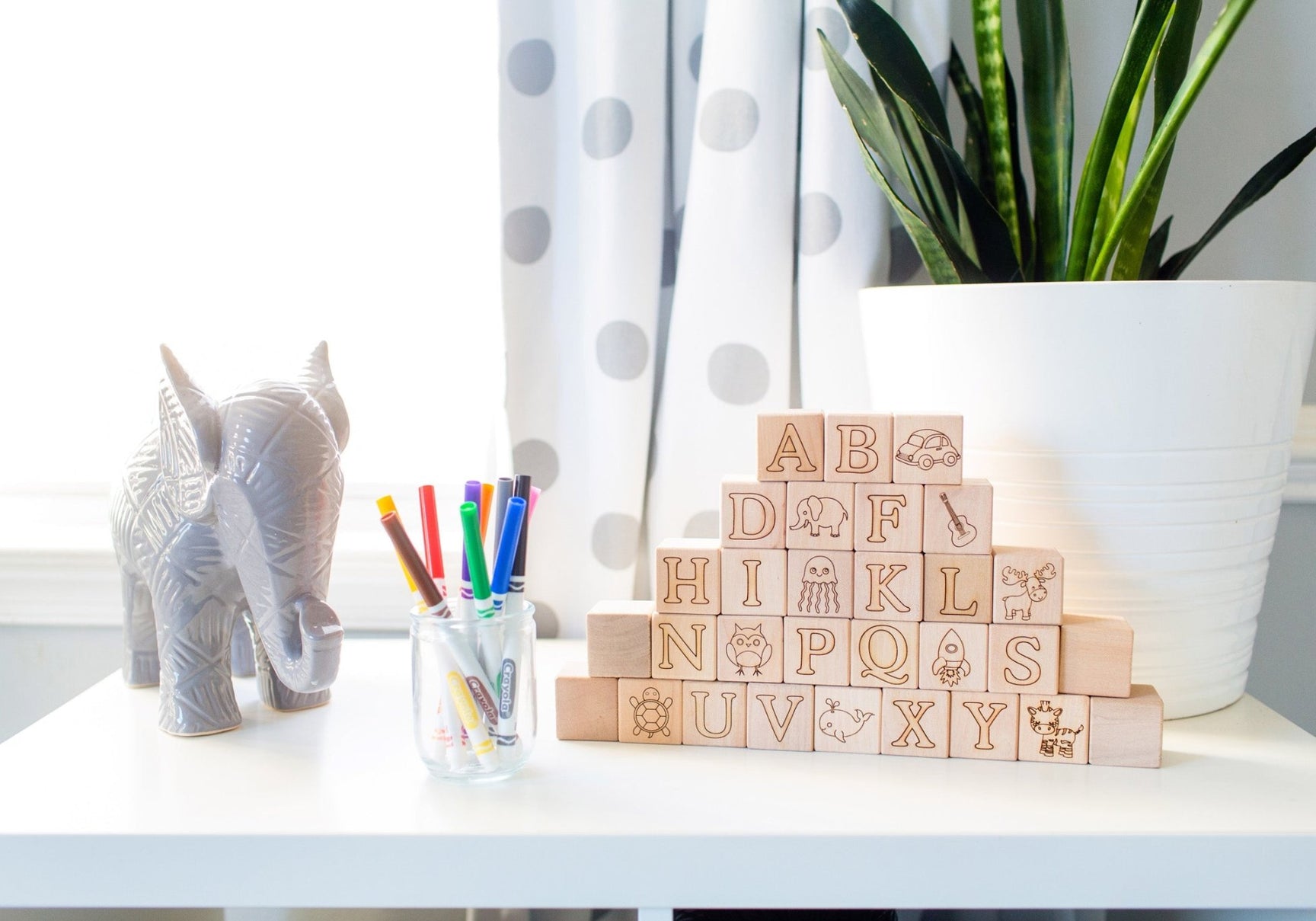 Wooden building blocks by Bannor Toys