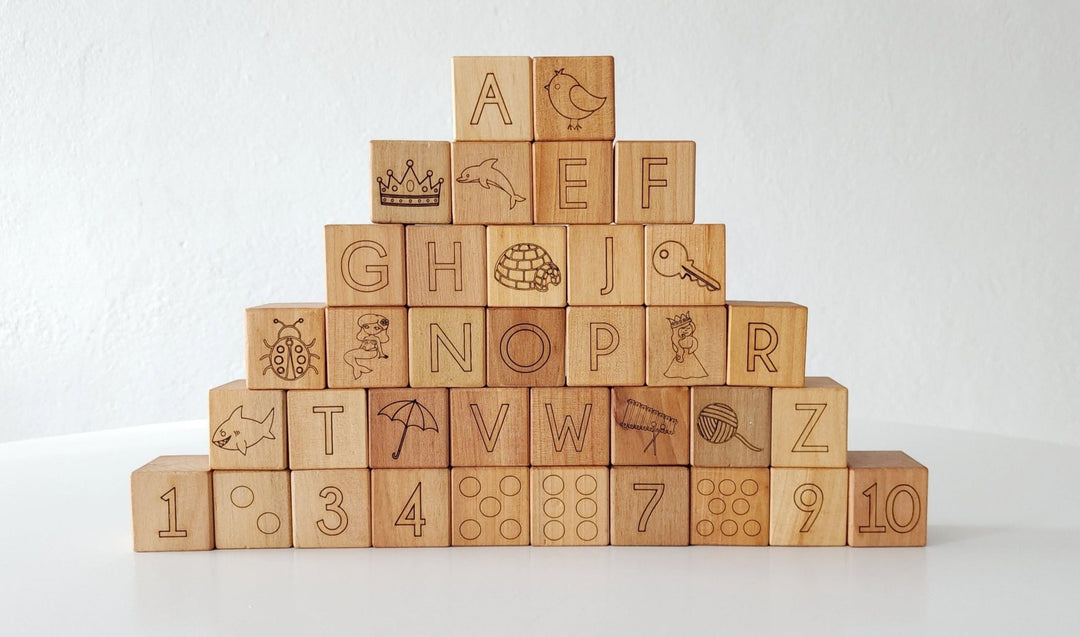 Deluxe ABC & 123 Blocks by Bannor Toys