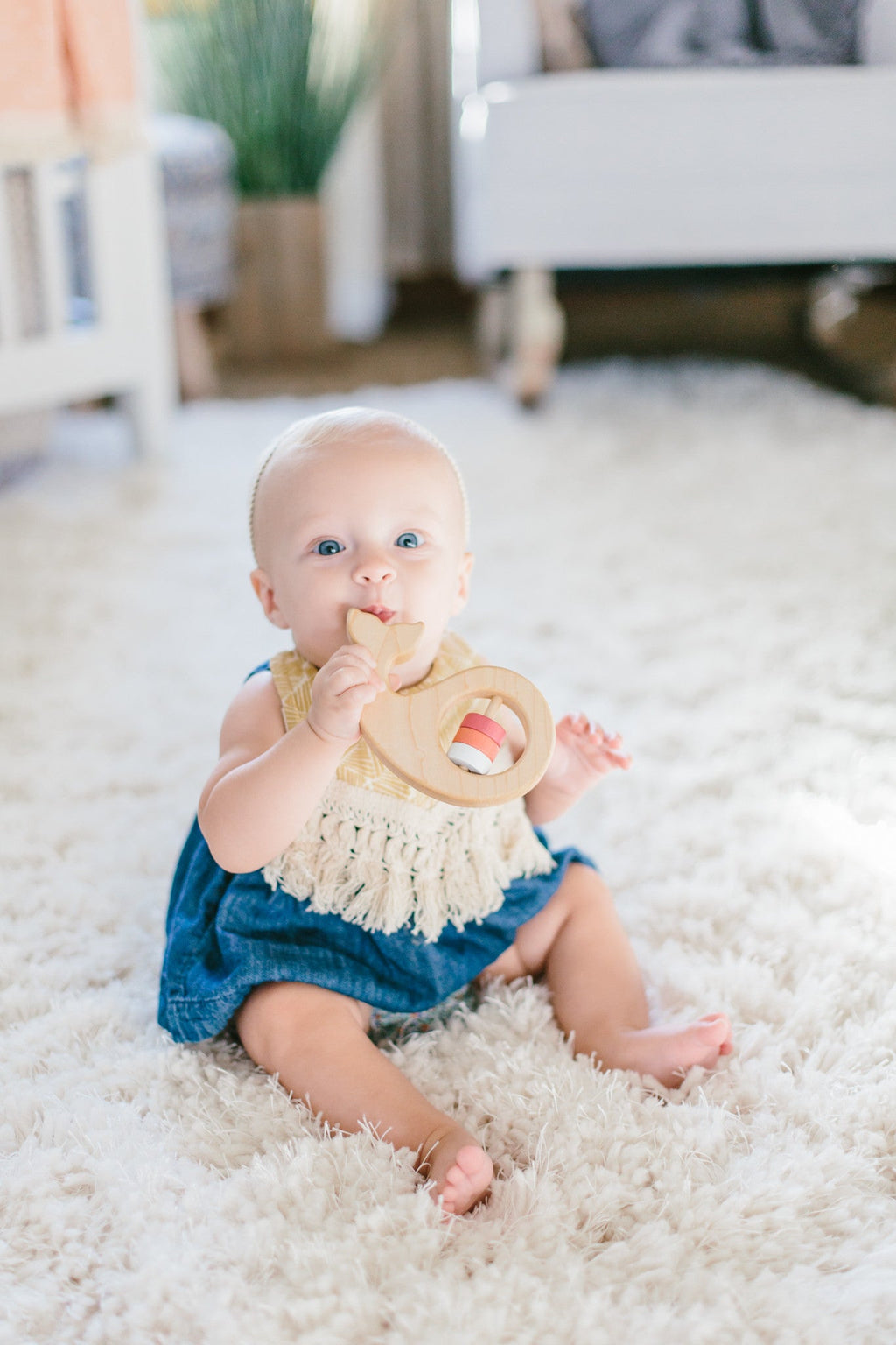 Wooden baby rattles with soothing sounds made by Bannor Toys